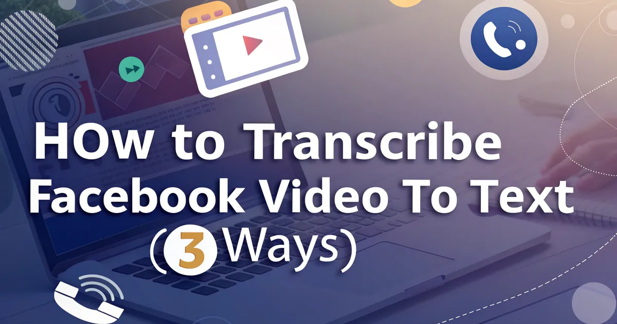 Facebookの動画をテキストに書き起こす方法（3つの方法）